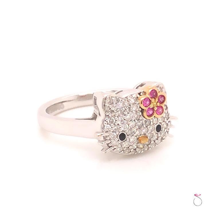 Kimora Lee Simmons Sanrio Hello Kitty 18k White Gold, Diamond and ...