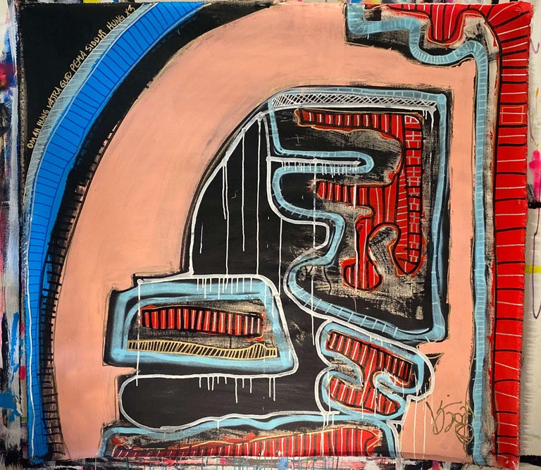 Kimyon Huggins - Songs of Tara, mixed media painting on canvas by ...