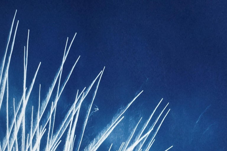 Kind of Cyan - Nighttime Fireworks Flaring, Nocturnal Skyline, Summer ...