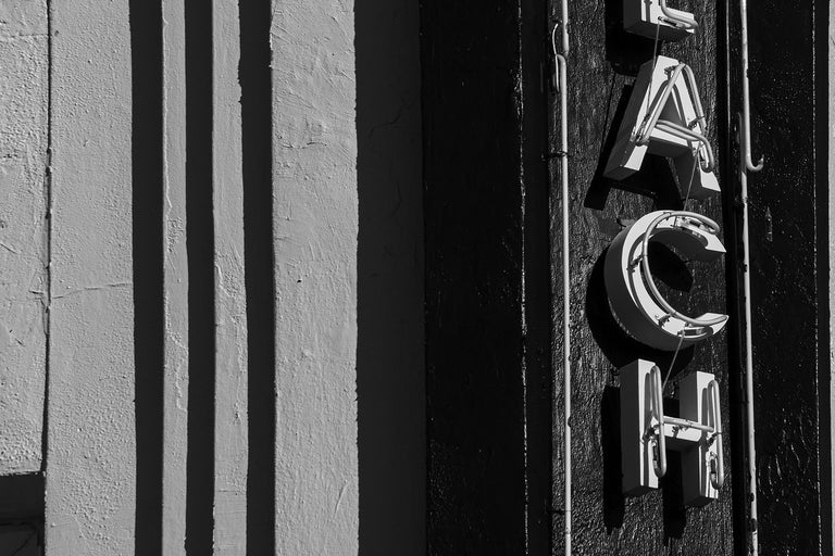 Kind of Cyan - Beach Neon Letters, Black and White Limited Edition ...