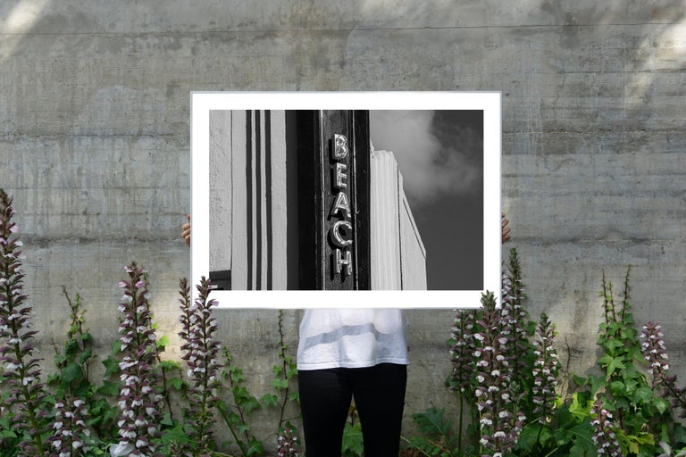Kind of Cyan - Beach Neon Letters, Black and White Limited Edition ...