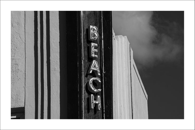 Kind of Cyan - Beach Neon Letters, Black and White Limited Edition ...