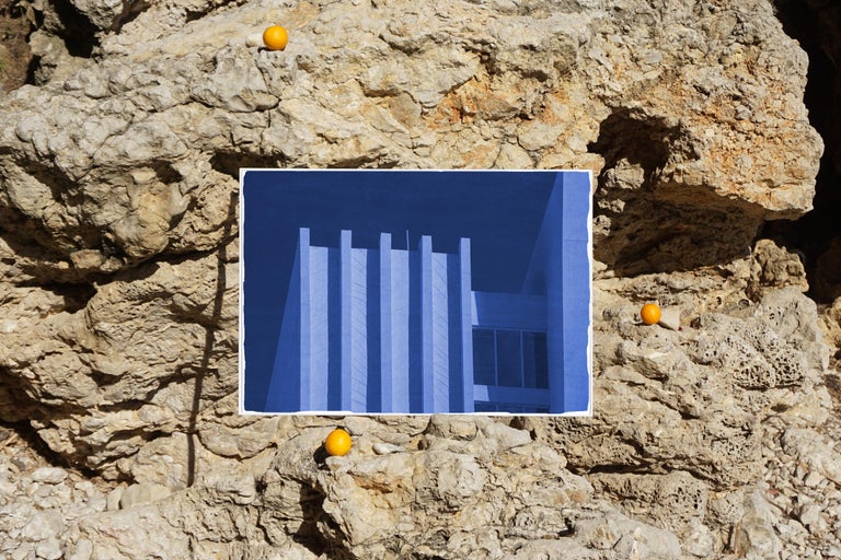 Kind of Cyan - Art Deco Beach Facade, Miami Beach Cityscape, Handmade ...