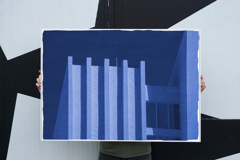 Kind of Cyan - Art Deco Beach Facade, Miami Beach Cityscape, Handmade ...