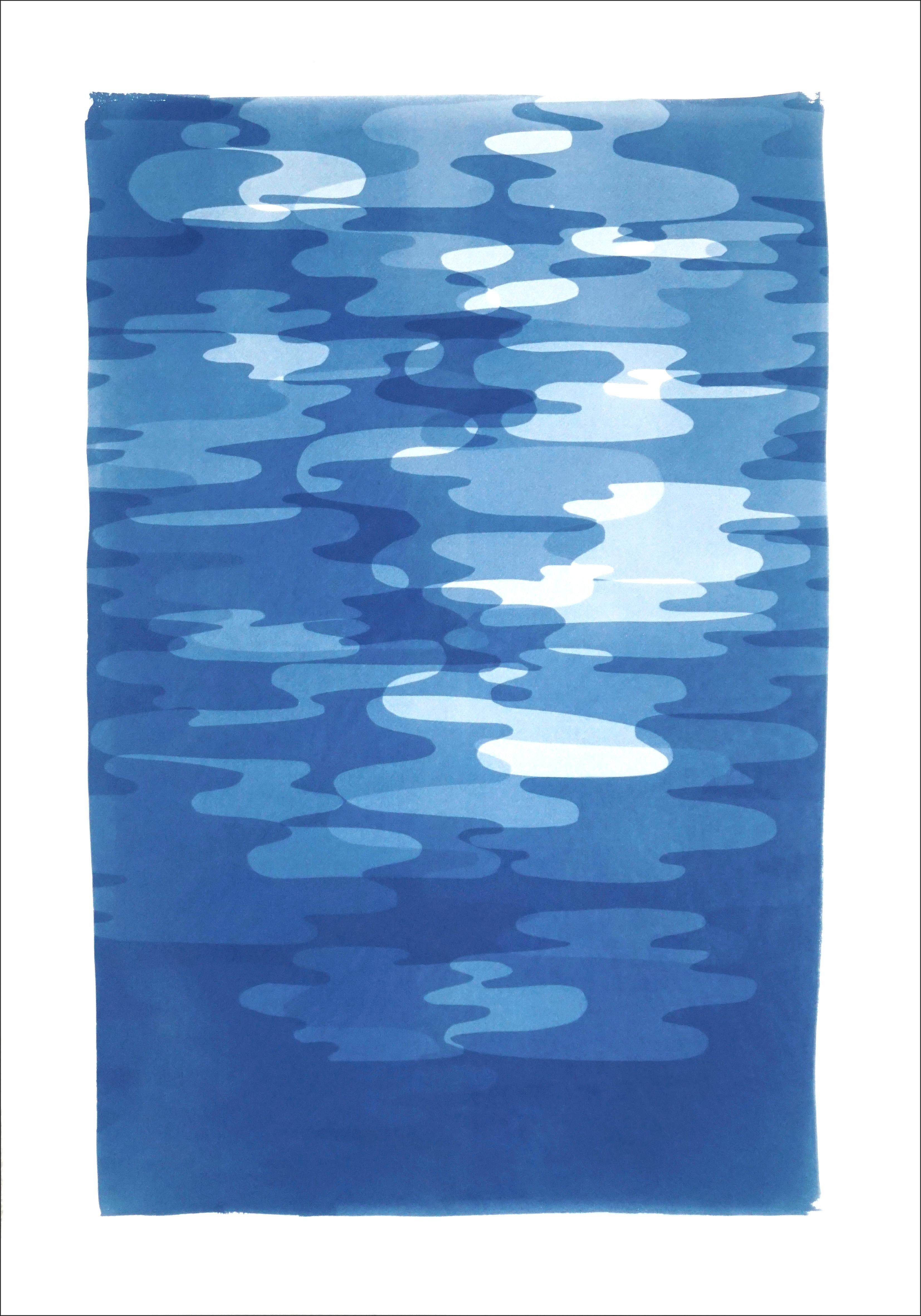 Kind of Cyan - Smoke and Mirrors, Blue Tones Handmade Cyanotype Prints ...