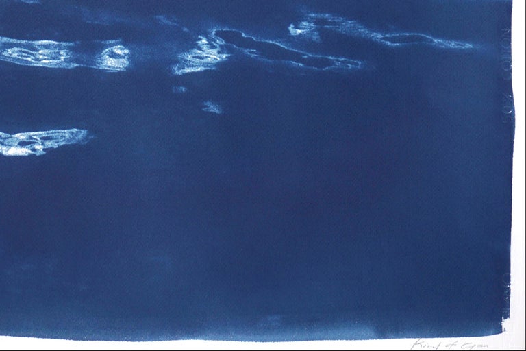 Kind of Cyan - Summer Waters in Cannes, Abstract Nautical Cyanotype in ...