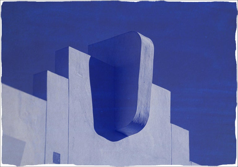 Kind of Cyan - Tropical Brutalist Cornice, Architecture Blueprint, Art ...