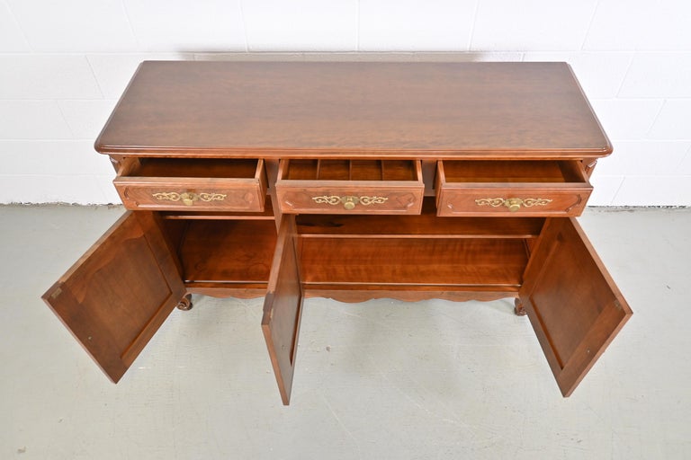 Kindel Furniture French Cherry Sideboard or Credenza For Sale at 1stDibs