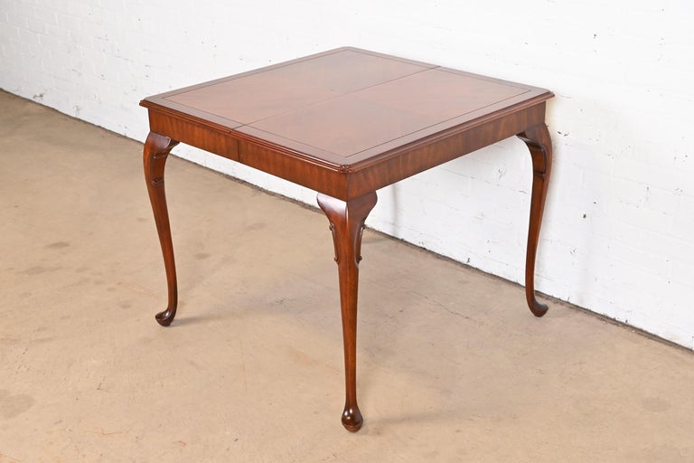 Kindel Furniture Queen Anne Mahogany Petite Extension Dining Table or ...