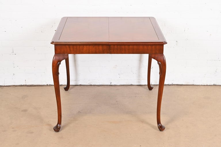 Kindel Furniture Queen Anne Mahogany Petite Extension Dining Table or ...