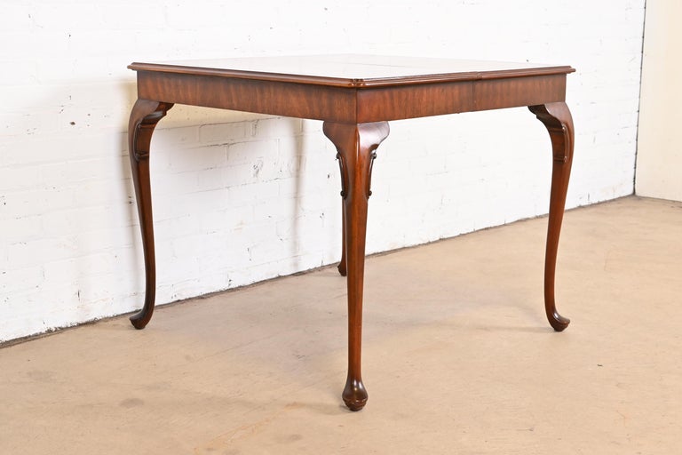 Kindel Furniture Queen Anne Mahogany Petite Extension Dining Table or ...