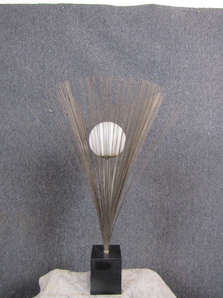 Kinetic Bertoia Style Lamp by Laurel For Sale at 1stDibs