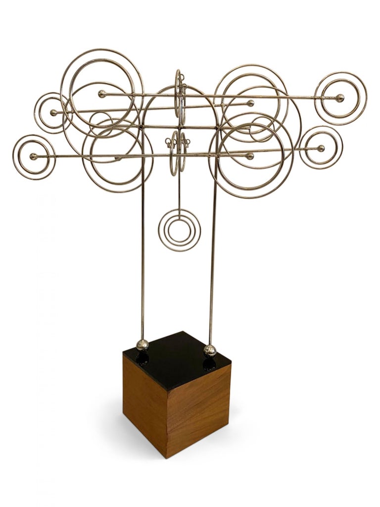 Kinetic Metal Sculpture by Joseph A. Burlini For Sale at 1stDibs