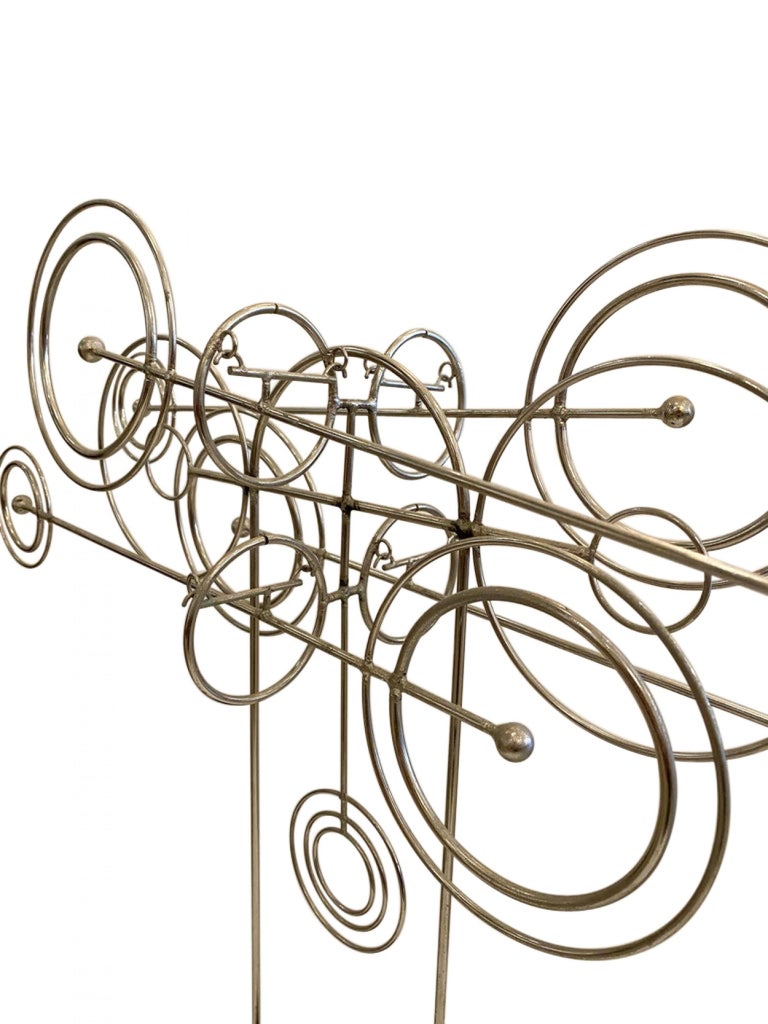 Kinetic Metal Sculpture by Joseph A. Burlini For Sale at 1stDibs