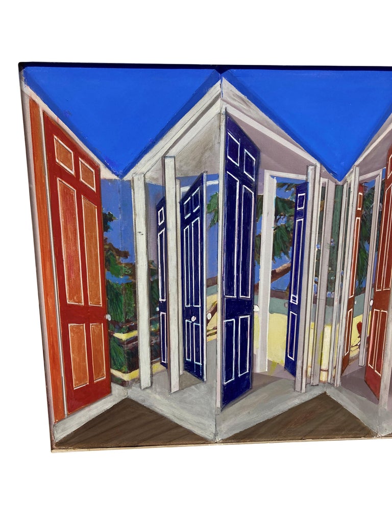 Kinetic Painting Entitled 'The Beach House' For Sale at 1stDibs