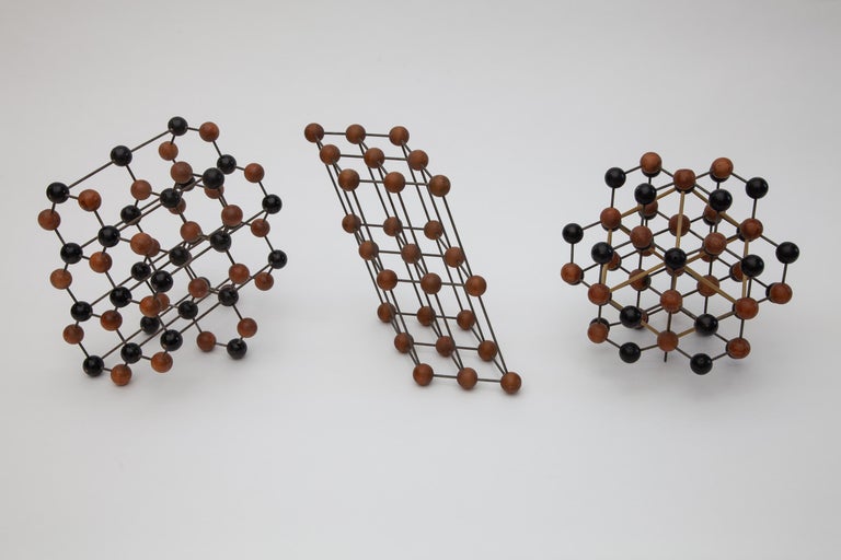 Kinetic Sculpture, Scientific Crystal Model from Belgium, 1940s at 1stDibs