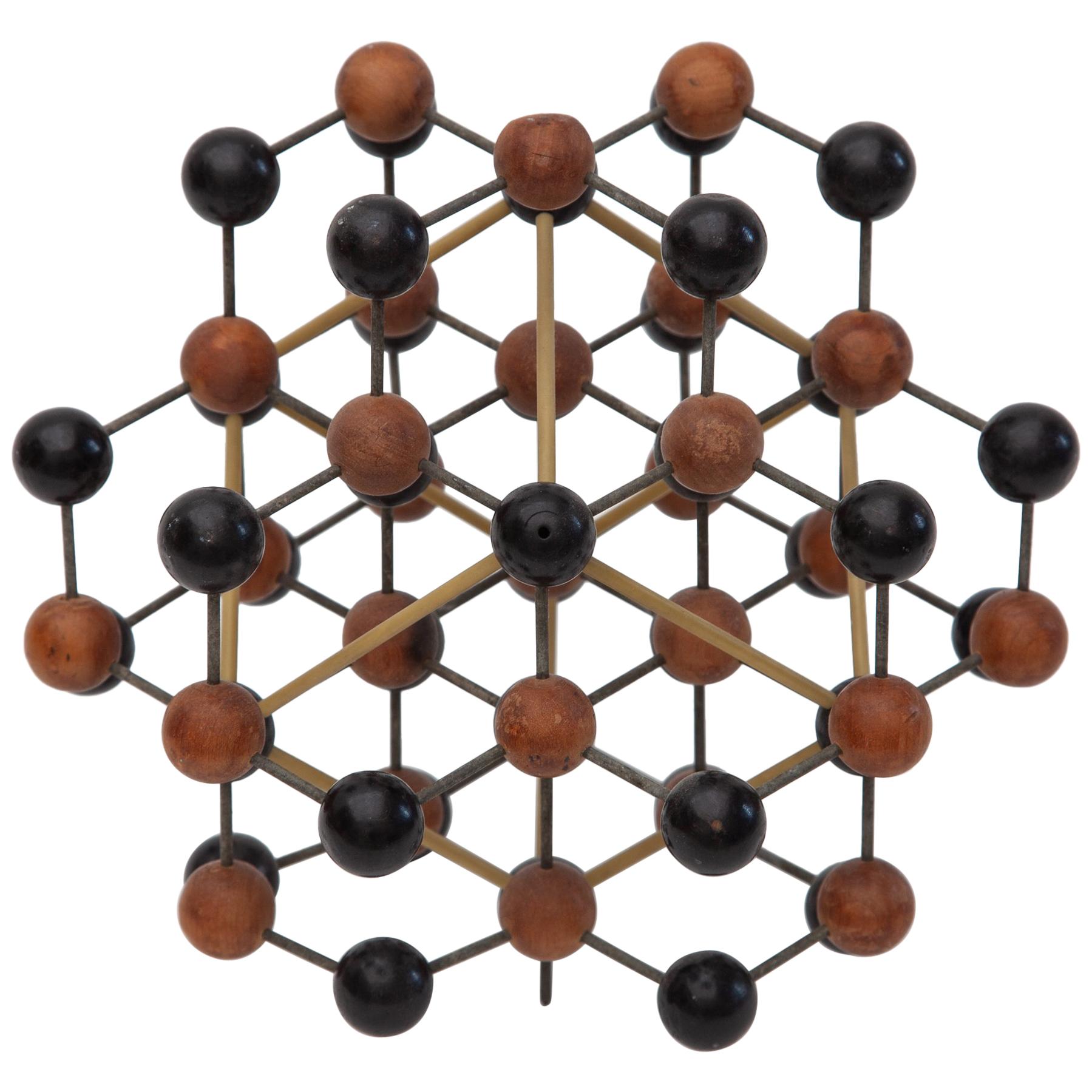 Kinetic Sculpture, Scientific Crystal Model from Belgium, 1940s at 1stDibs