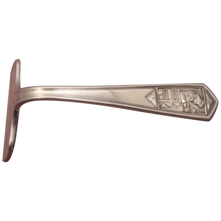 King and Queen Design by Tiffany and Co Copper Baby Food Pusher Bent Rare Sample For Sale at 1stDibs