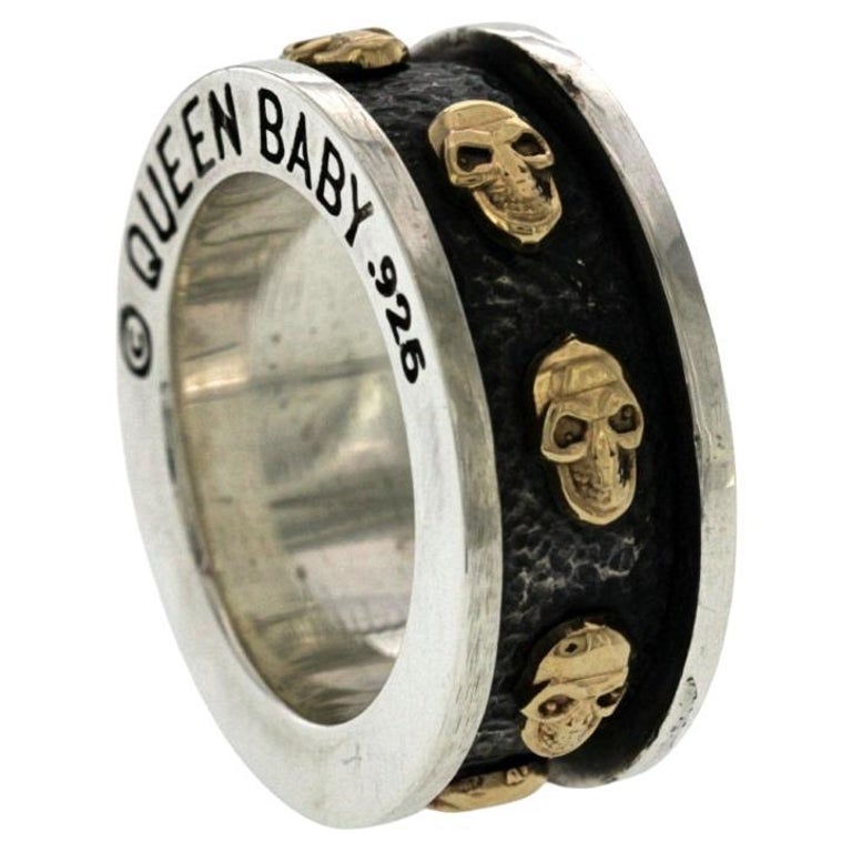 skull spinner ring