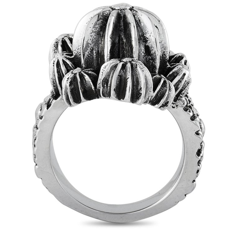 King Baby Silver Cacti Cluster Ring For Sale at 1stDibs