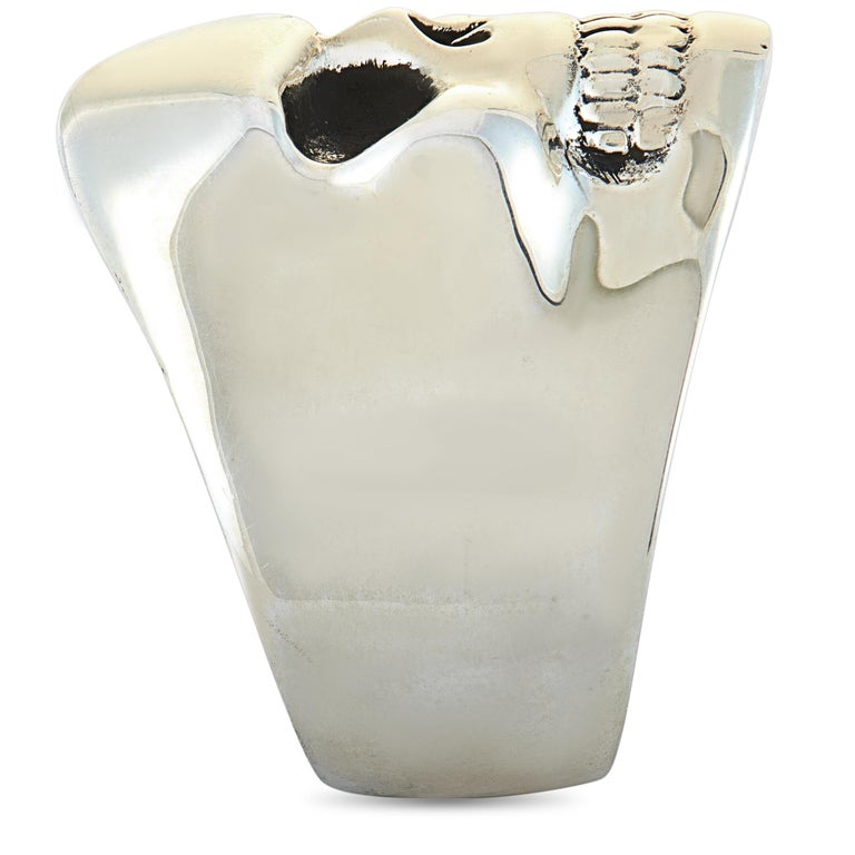 King Baby Sterling Silver Skull Ring at 1stDibs | king baby rings