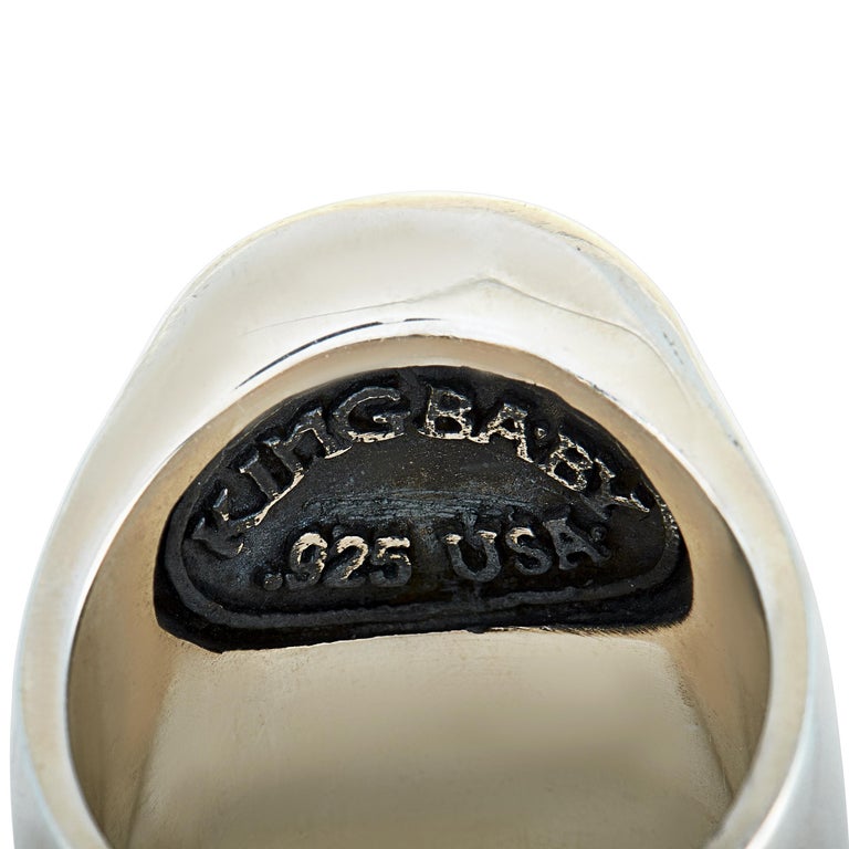 King Baby Sterling Silver Skull Ring at 1stDibs | king baby rings