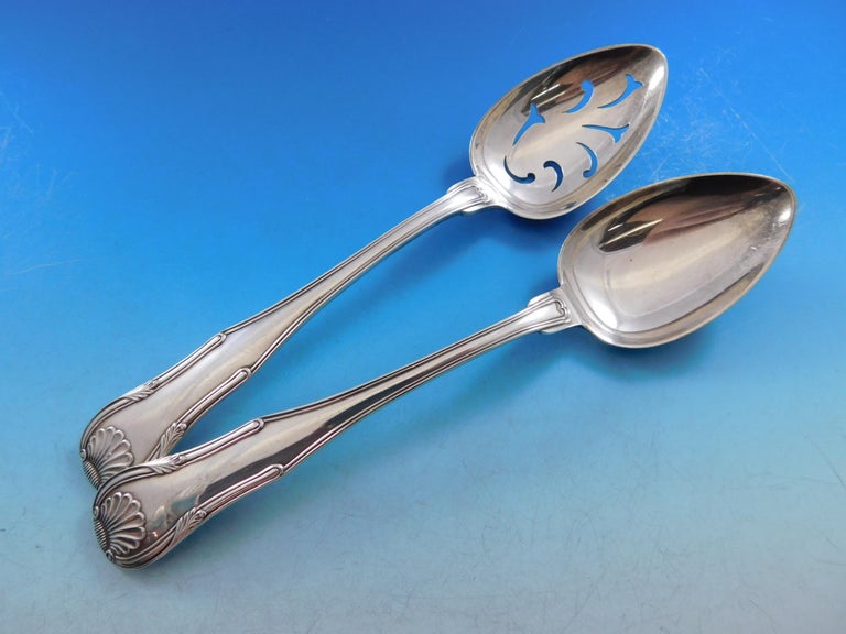 King by Kirk Stieff Sterling Silver Flatware Set Service 61 Pieces ...