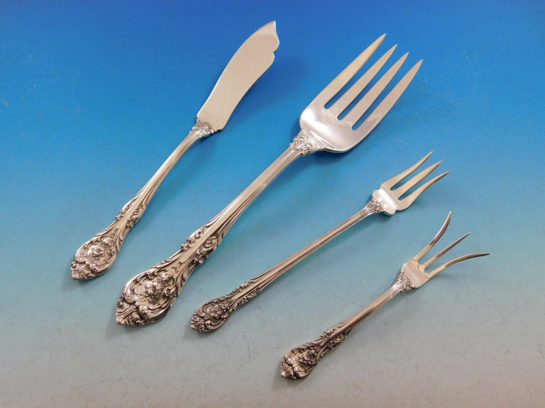 King Edward by Gorham Sterling Silver Flatware Set for 12 Service 86 ...