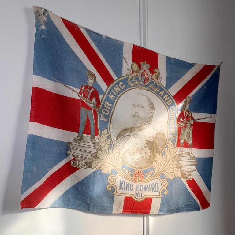 King Edward VII Coronation Flag, 1902 For Sale at 1stDibs
