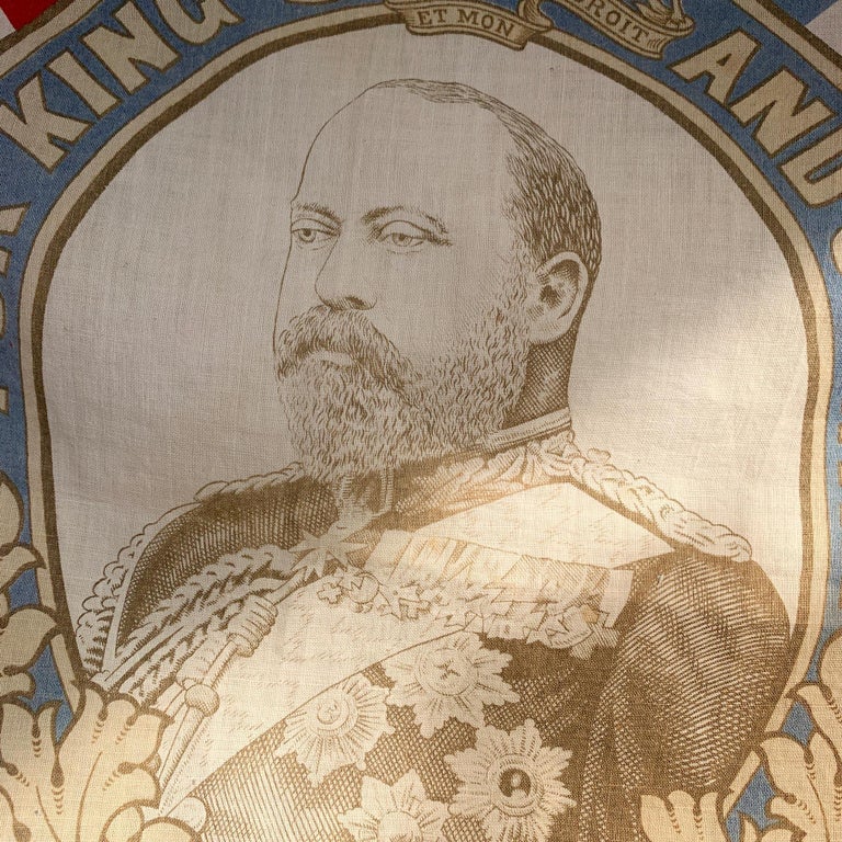 King Edward VII Coronation Flag, 1902 For Sale at 1stDibs
