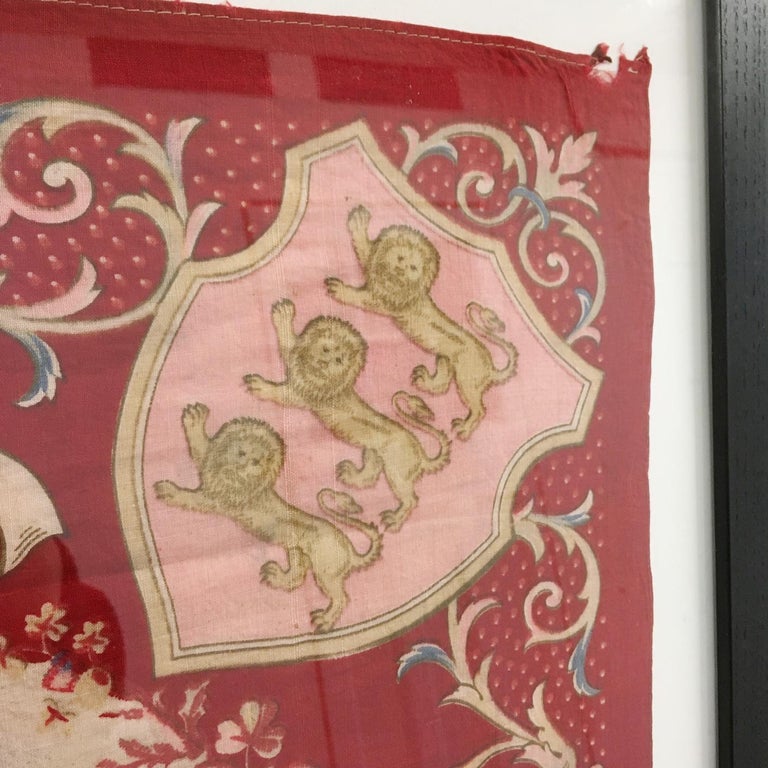 King Edward VII Coronation, June 1902 Framed Flag For Sale at 1stDibs