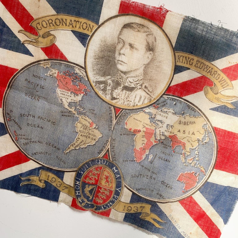 King Edward VIII Coronation Flag 1937 For Sale at 1stDibs