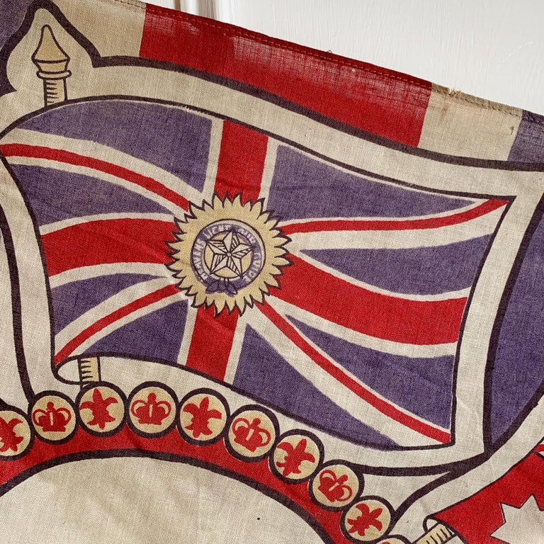 King George VI and Queen Elizabeth the Queen Mother Coronation Flag ...