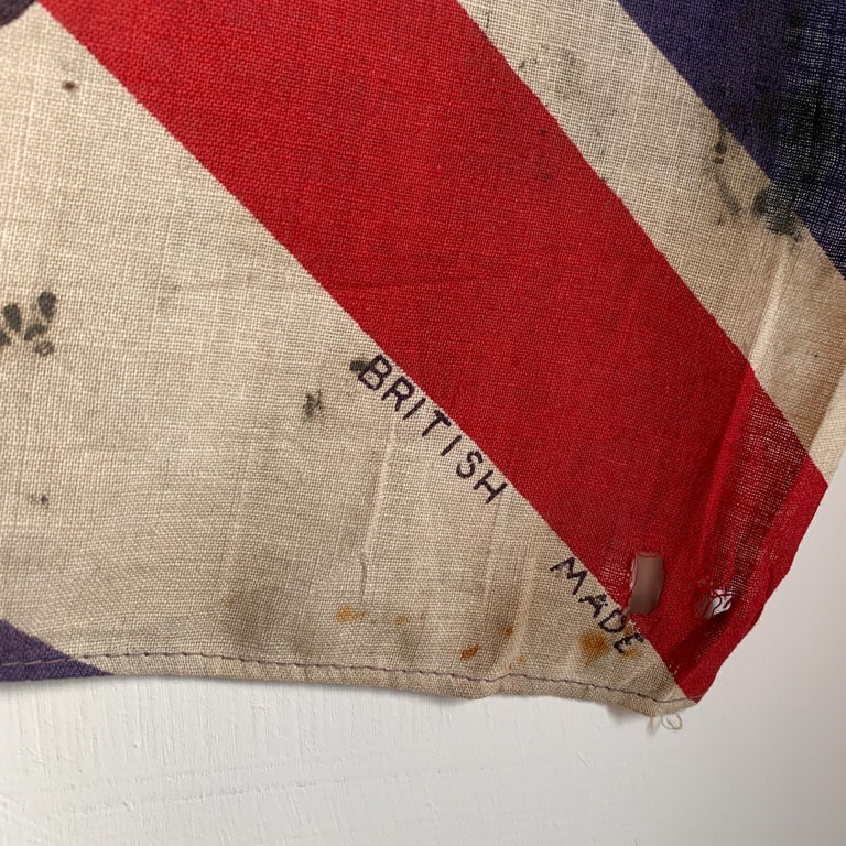King George VI and Queen Elizabeth the Queen Mother Coronation Flag, 1937 For Sale at 1stDibs