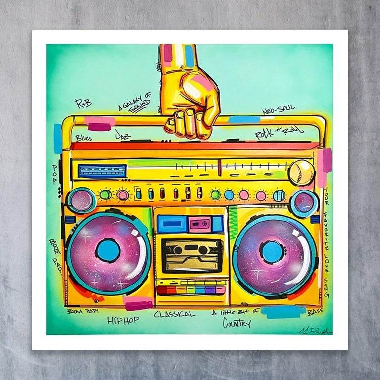 Boombox Pop Art