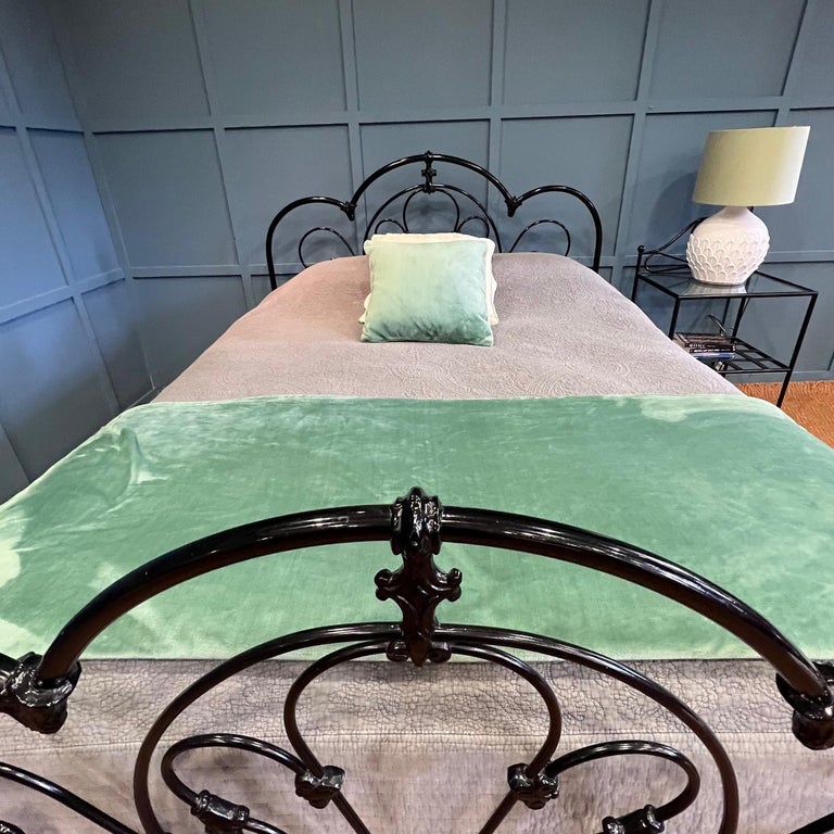 King English Black Iron Bed Frame at 1stDibs