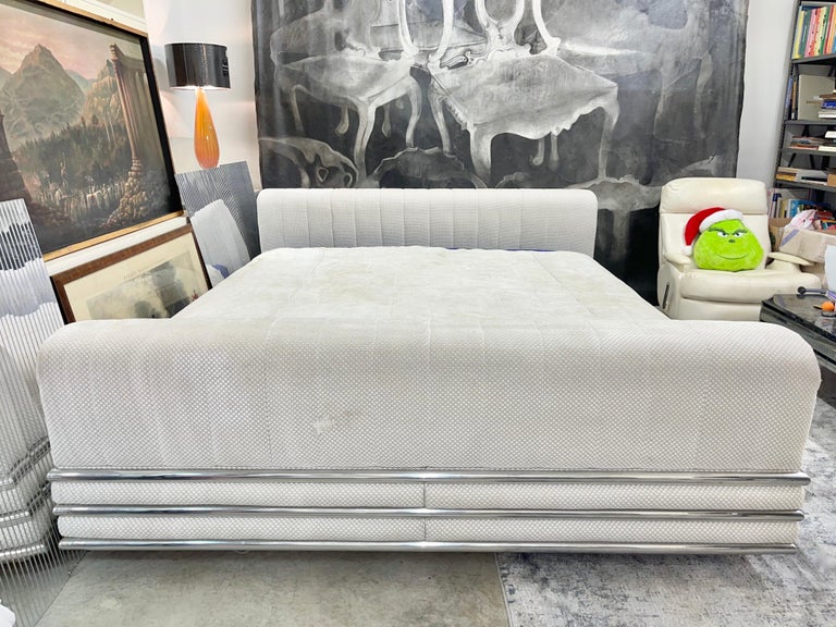 King Size Bed in Style of Brueton's Radiator Bed at 1stDibs