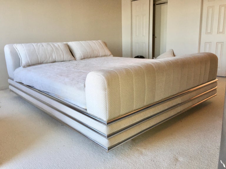 King Size Bed in Style of Brueton's Radiator Bed at 1stDibs