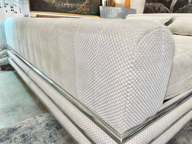 King Size Bed in Style of Brueton's Radiator Bed at 1stDibs