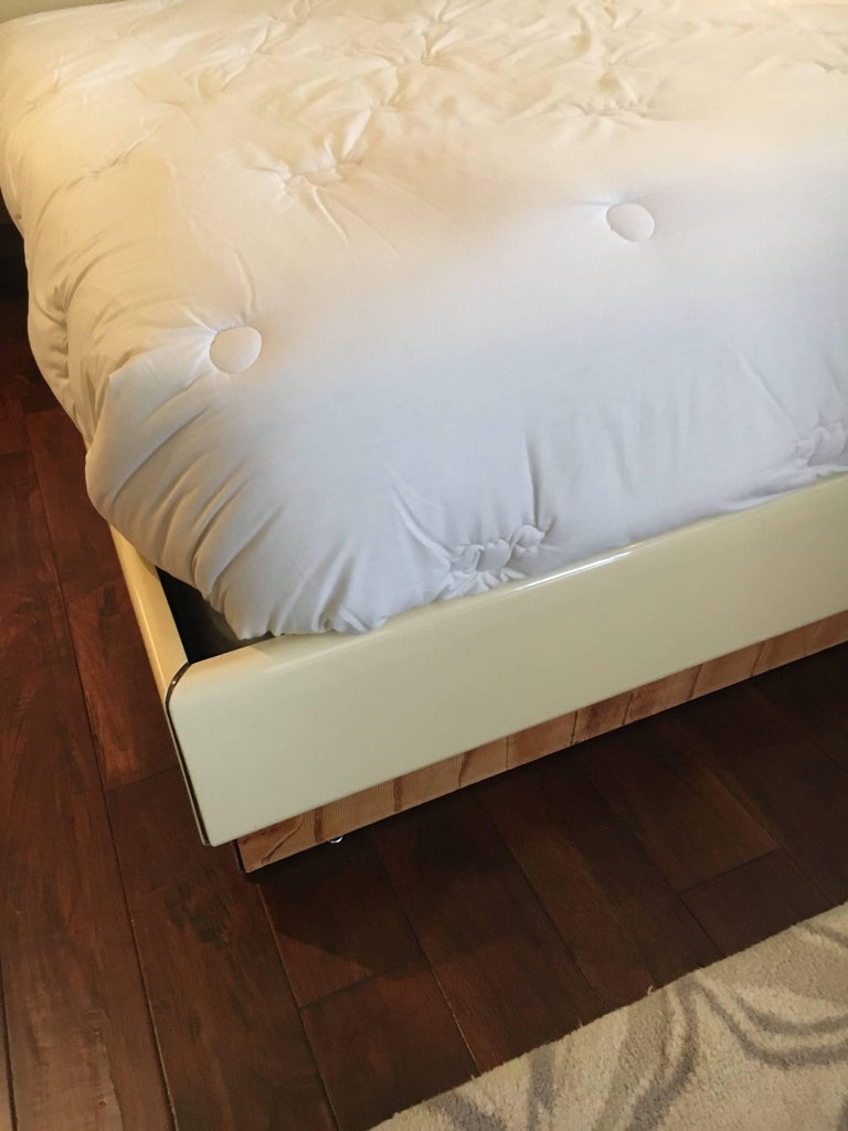 King-Size European Platform Bed in the Manner of Pierre Cardin, circa ...