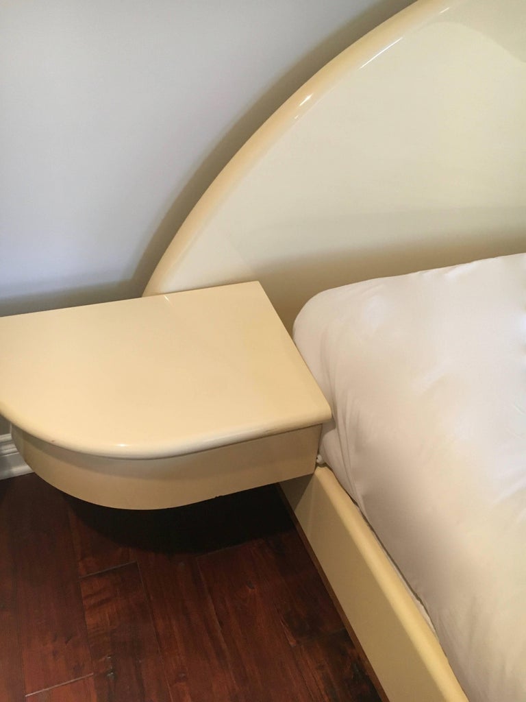 King-Size European Platform Bed in the Manner of Pierre Cardin, circa ...