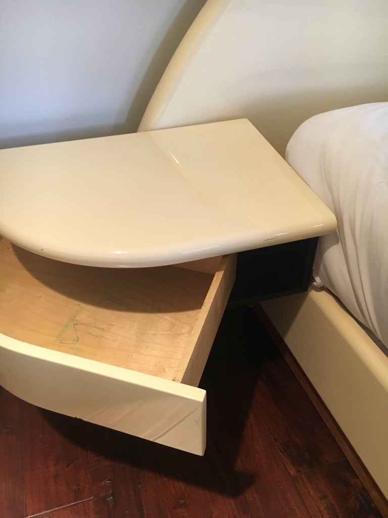 King-Size European Platform Bed in the Manner of Pierre Cardin, circa ...