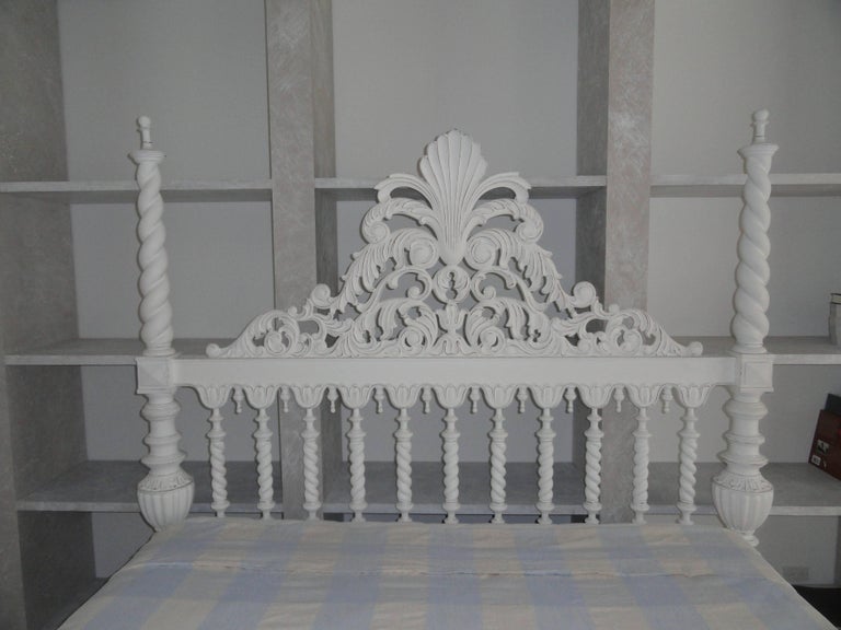 King-Size Plantation Style Wood Bed For Sale at 1stDibs | plantation ...
