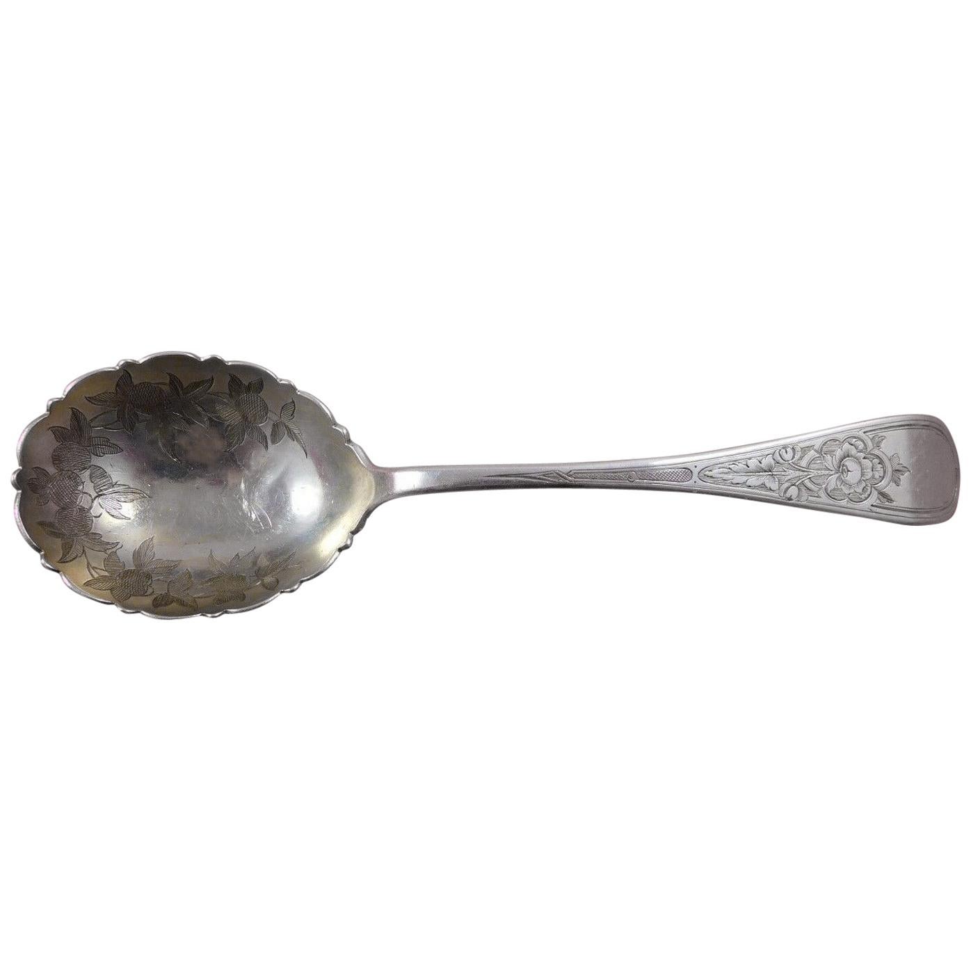 King William Engraved by Tiffany and Co Sterling Silver Ice Cream Spoon ...