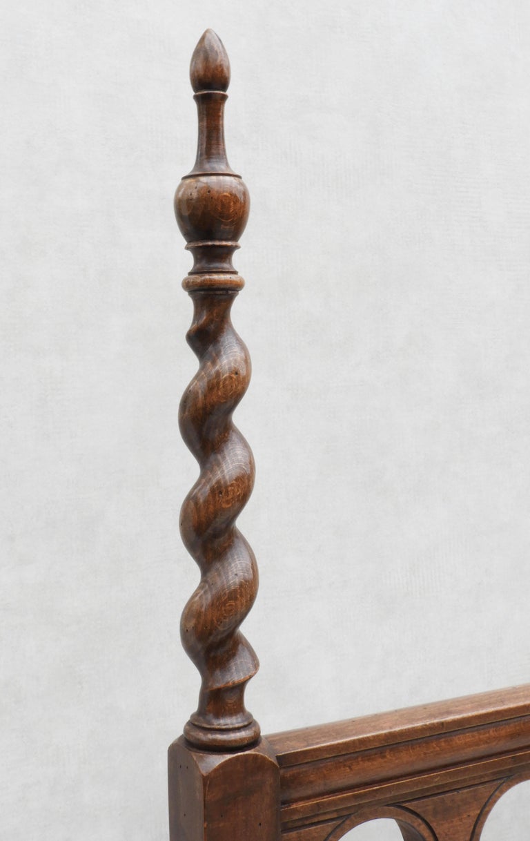 Kingsize Four Poster Bed French Barley Twist Turned Wood at 1stDibs