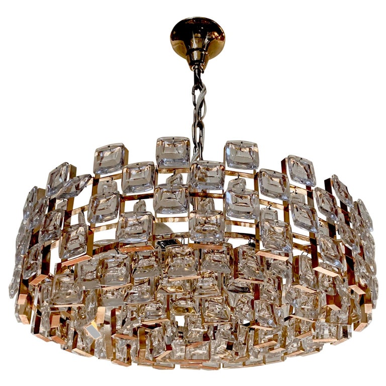 Kinkeldey Crystal Chandelier, Germany, 1970 For Sale at 1stDibs