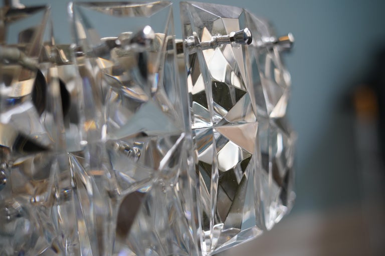 Kinkeldey Cut Crystal Chandelier, Germany, 1960 For Sale at 1stDibs