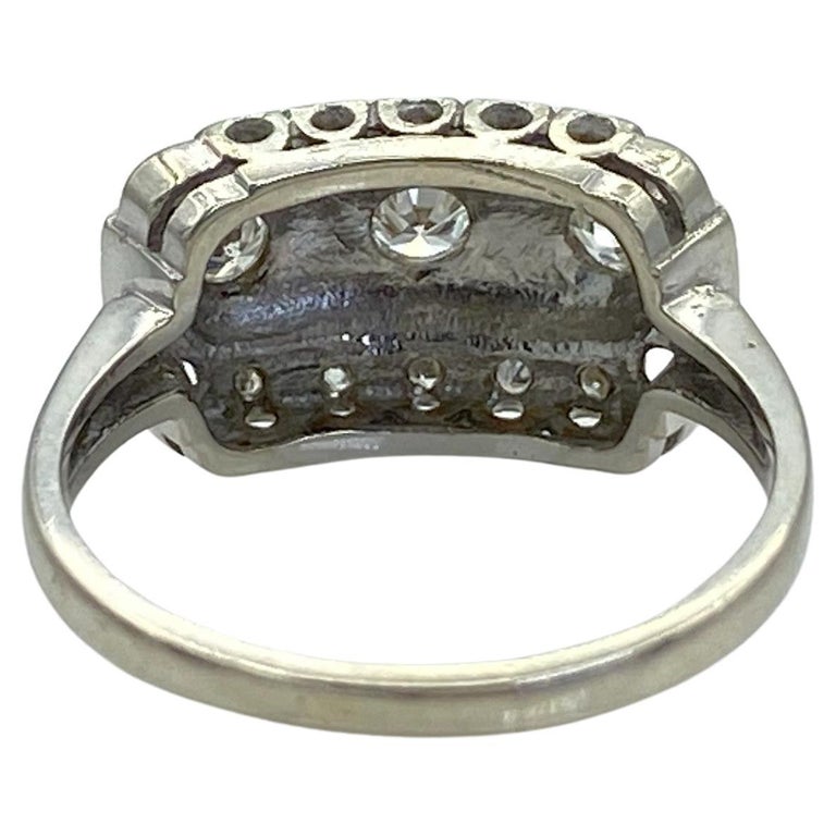 Art Deco Diamond Kinsley-Kovsky White Gold Vintage Engagement Ring ...