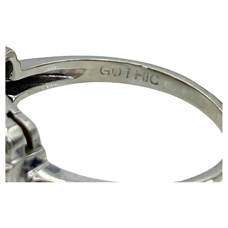 Art Deco Diamond Kinsley-Kovsky White Gold Vintage Engagement Ring ...