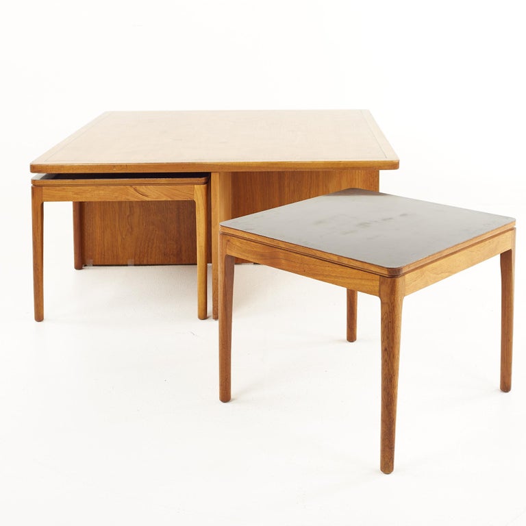 Kipp Stewart Drexel Declaration Mcm Black Laminate and Walnut Nesting ...